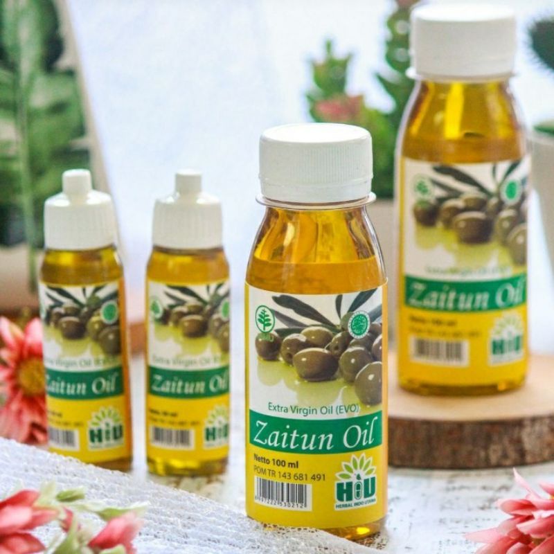 Jual ZAITUN OIL Herbal Indo Utama HIU - Extra Virgin Olive Oil EVOO 30 ...
