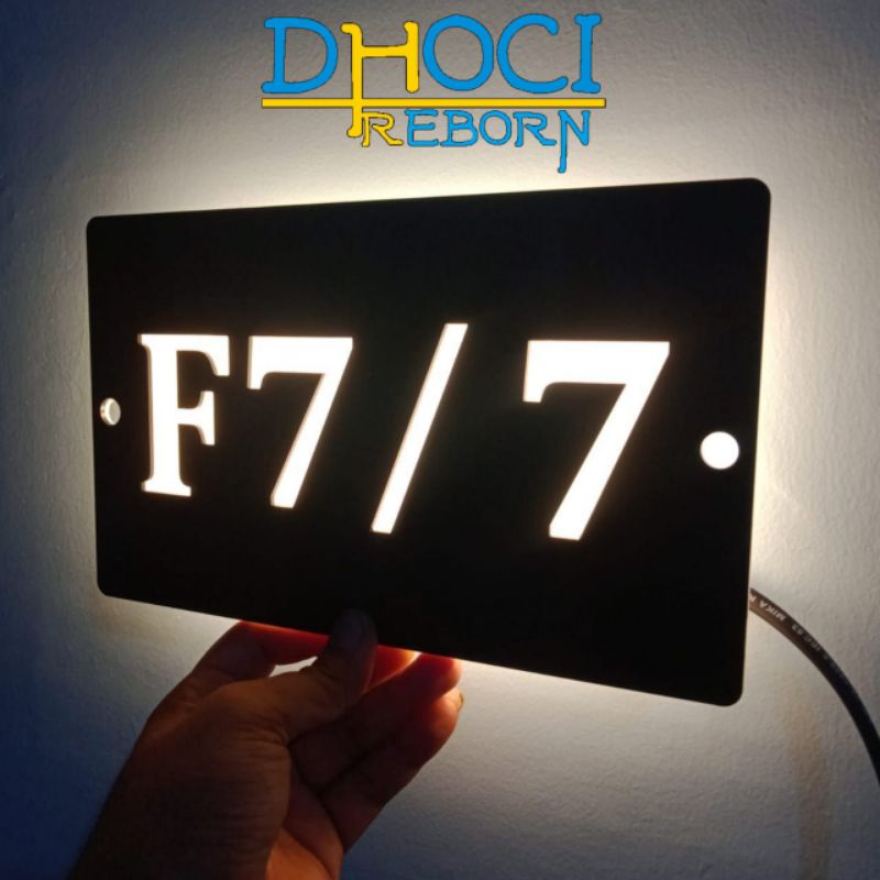 Jual Nomor Rumah LED CUSTOM | Shopee Indonesia
