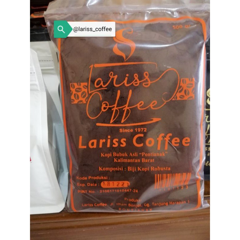 Jual Kopi Bubuk Lariss Coffee Robusta Reguler Pontianak Kalimantan ...