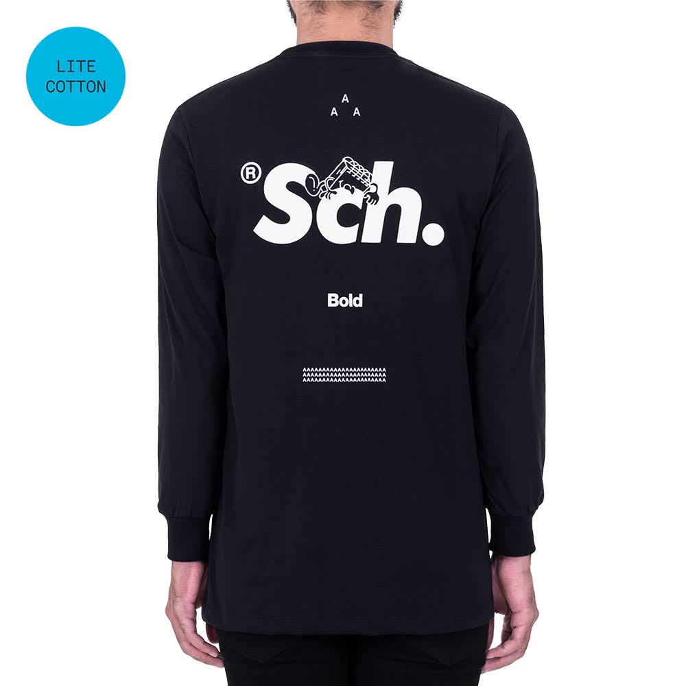 Jual Sch Tshirt Skip Ls Black | Shopee Indonesia