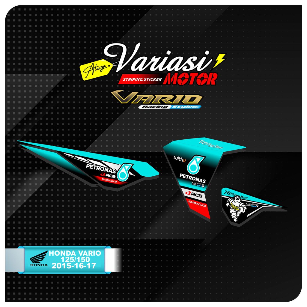 Jual STRIPING VARIASI STICKER LIS HONDA VARIO 125/150 ESP LIVERY ...