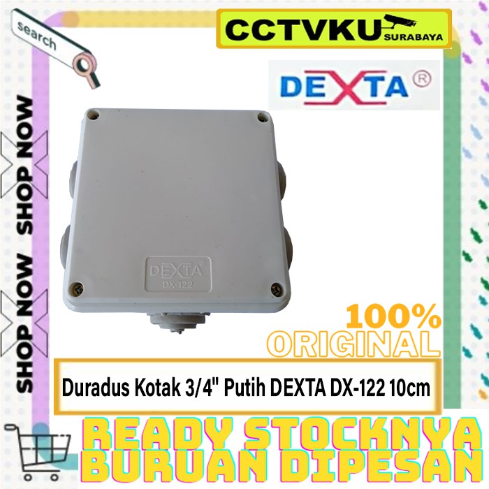 Jual Dorados 3/4 Putih Duradus Segi Kotak Junction Box 3/4" DEXTA ...
