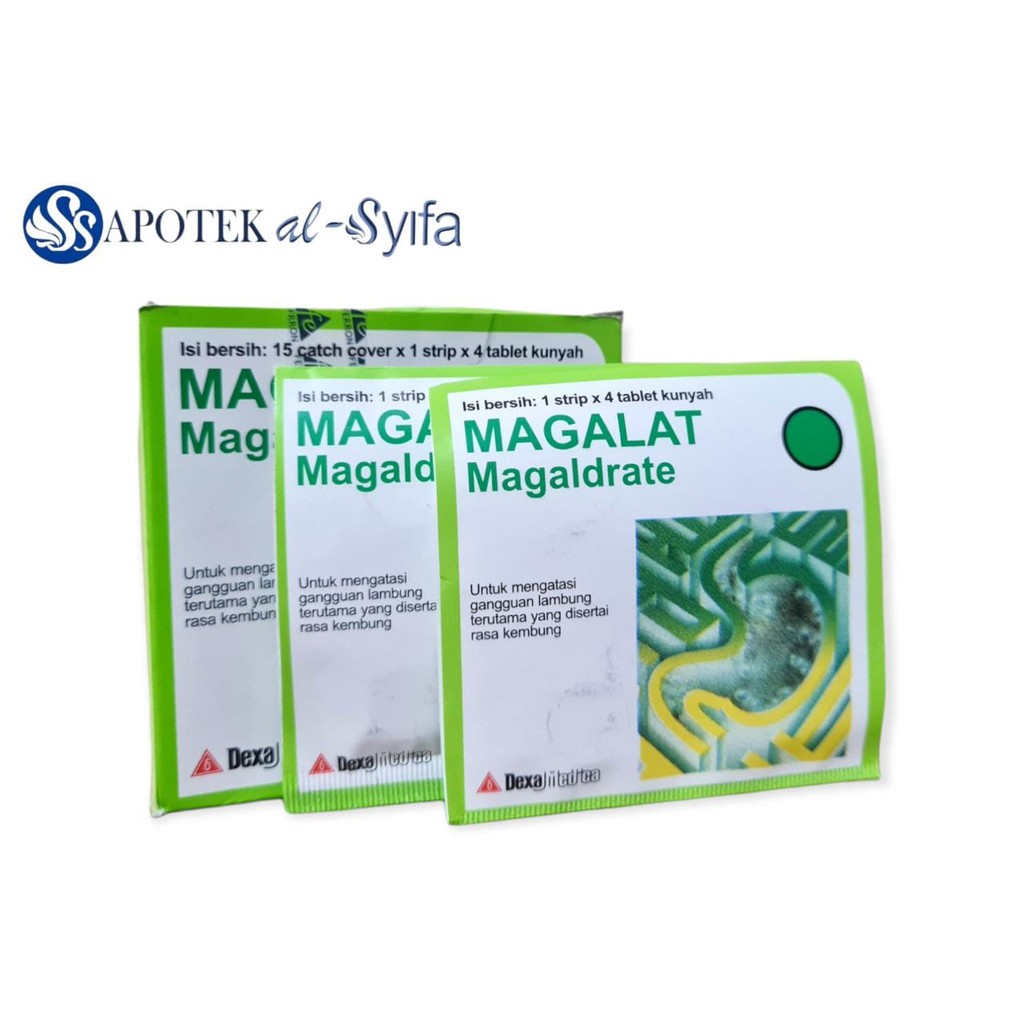 Jual Magalat Tablet Obat Maag (1 Strip 4 Tablet Kunyah) | Shopee Indonesia