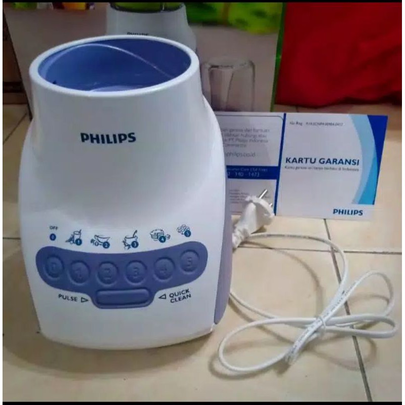 Jual Mesin Blender HR2116 Blue/Biru Original 100%+ chopper HR2939 ...