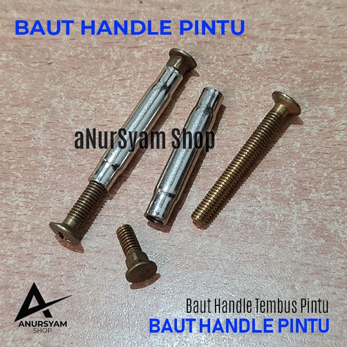Jual Baut Handle Pintu / Baut Tembus untuk Handle Pintu | Shopee Indonesia