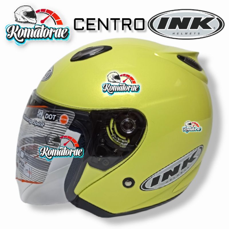 Jual HELM INK CENTRO SOLID LIGHT YELLOW | Shopee Indonesia