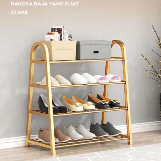 Jual Rak Sepatu/ tempat sepatu aesthetic bahan berkualitas | Shopee ...