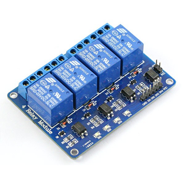 Jual Relay 4 Channel for Arduino 5V 12V 24V Output 250VAC 10A 30VDC 10A | Shopee Indonesia