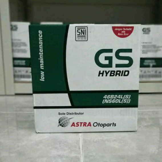 Jual Aki / Accu Mobil Toyota Yaris, New Vios, Altis, Sienta, GS Astra Hybrid NS60LS/46B24LS ...
