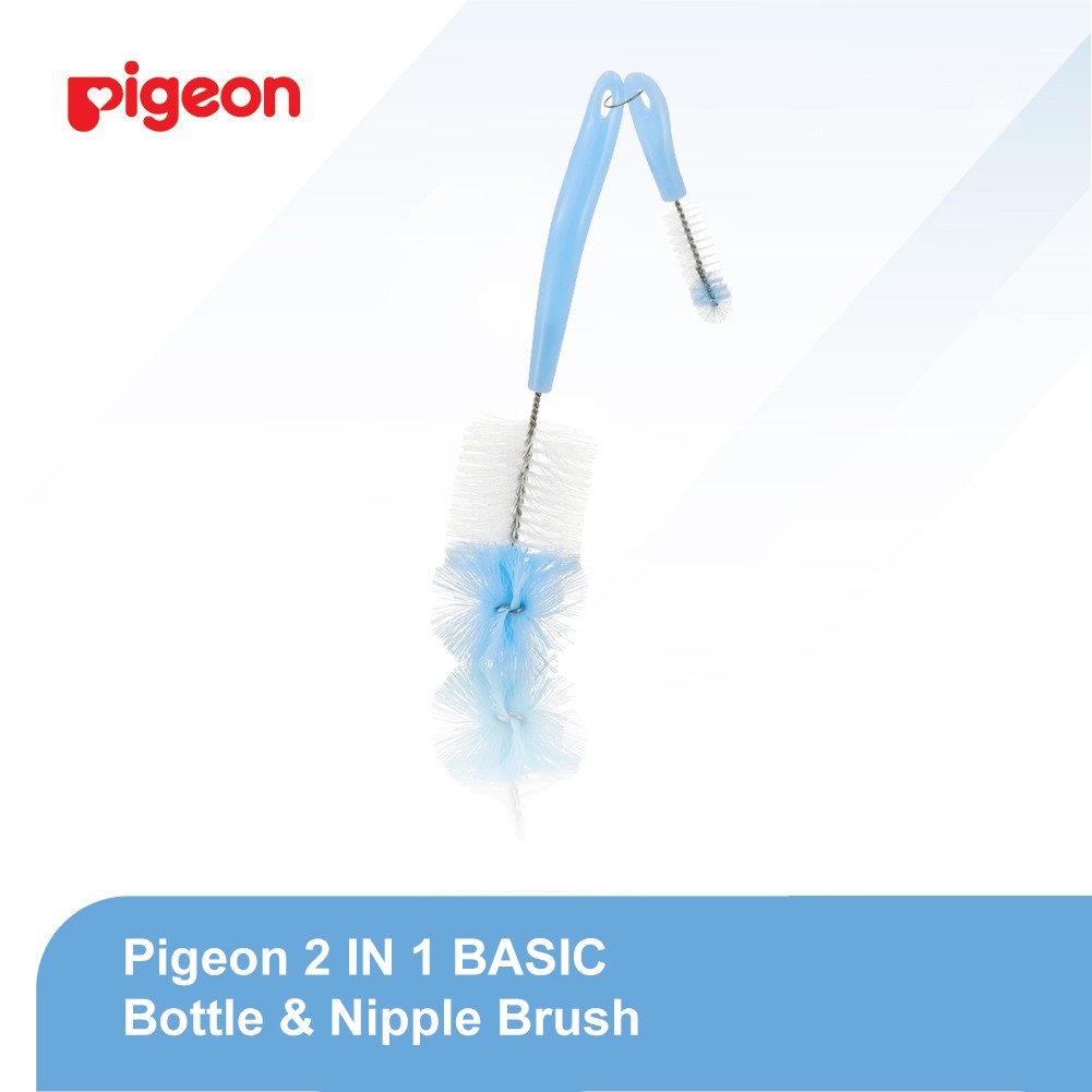 Jual Pigeon BASIC 2 in 1 Bottle & Nipple Brush | Shopee Indonesia