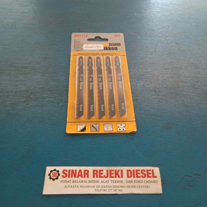 Jual Mata potong Jigsaw Blade Nikken Resibon NR111C untuk potong kayu ...