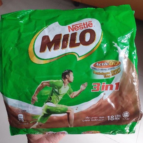 Jual Milo sachet 3 in 1 IMPORT MALAYSIA polybag sachets ( 18 stiks ...