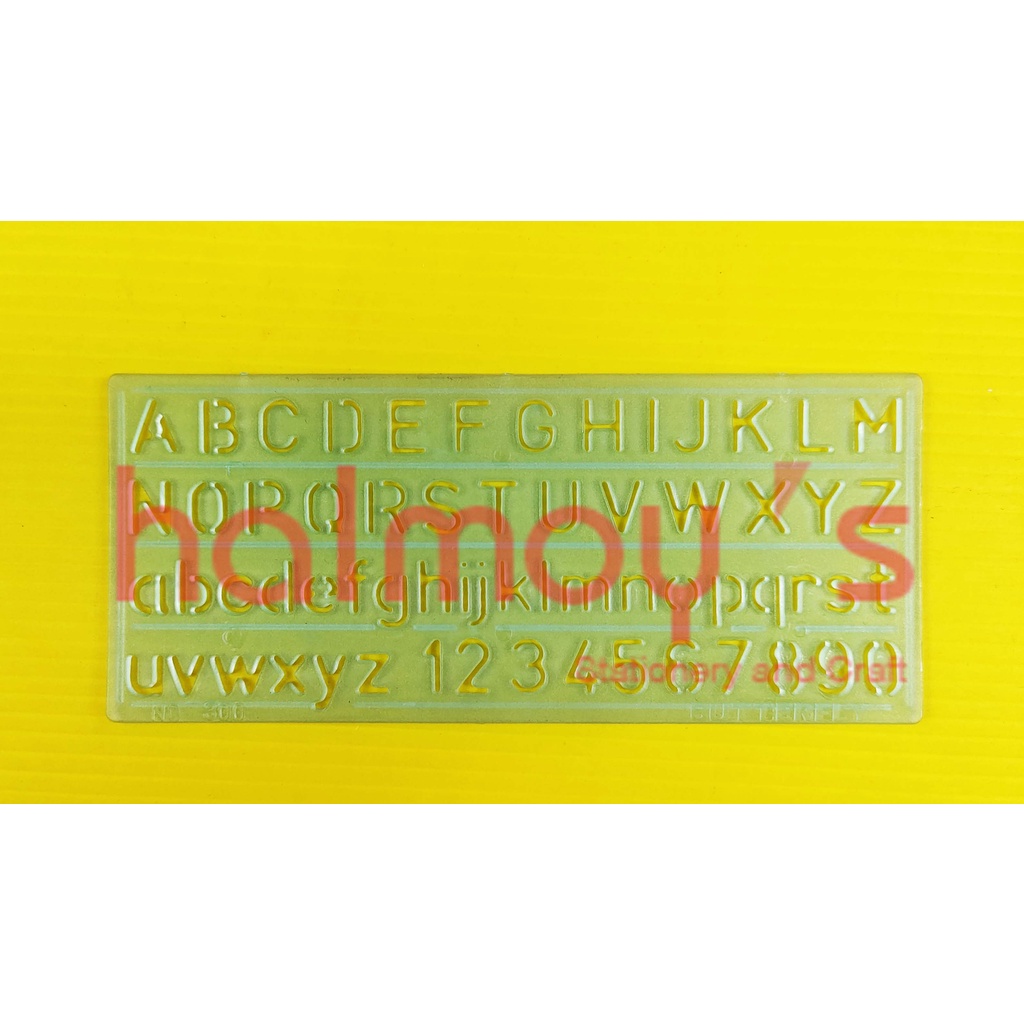 Jual PENGGARIS / ROL PLASTIK BUTTERFLY HURUF SABLON MAL | Shopee Indonesia