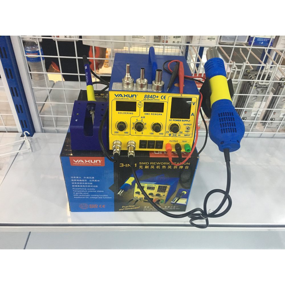 Jual Smd Rework Station Blower & Solder station Yaxun 884D plus Original | Shopee Indonesia