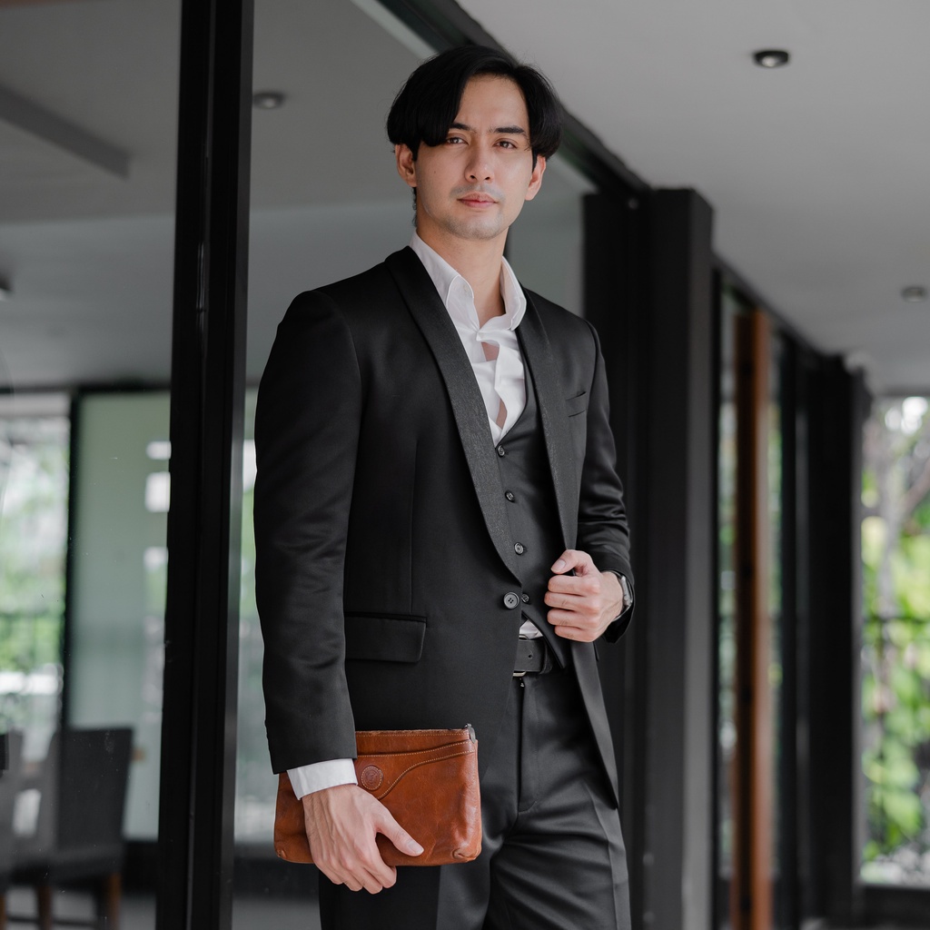 Jual Setelan Jas Celana & Rompi Tuxedo Hitam - PEAKY PREMIUM - GOLDY ...