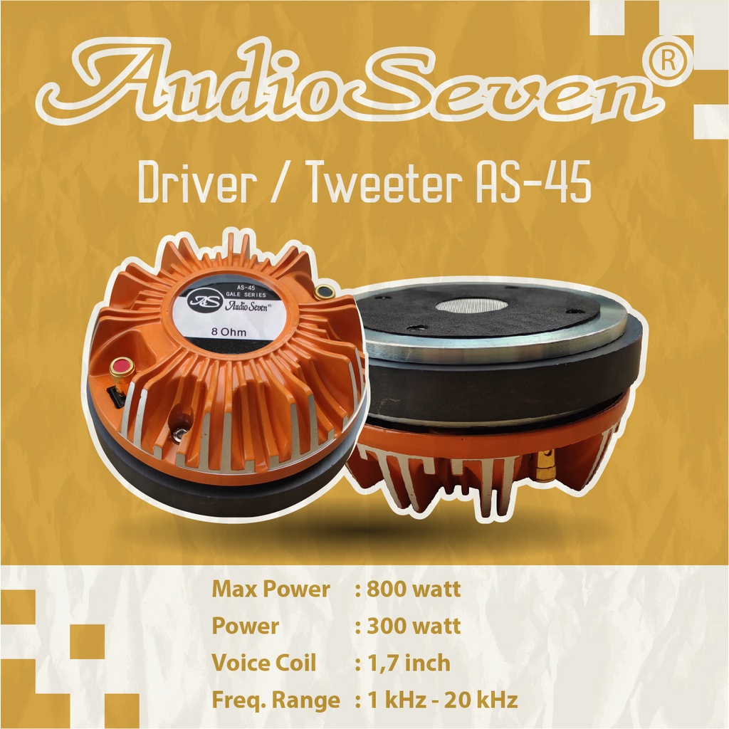 Jual Driver / Tweeter Audio Seven 45 Gale Series Y line array bukan RCF ...