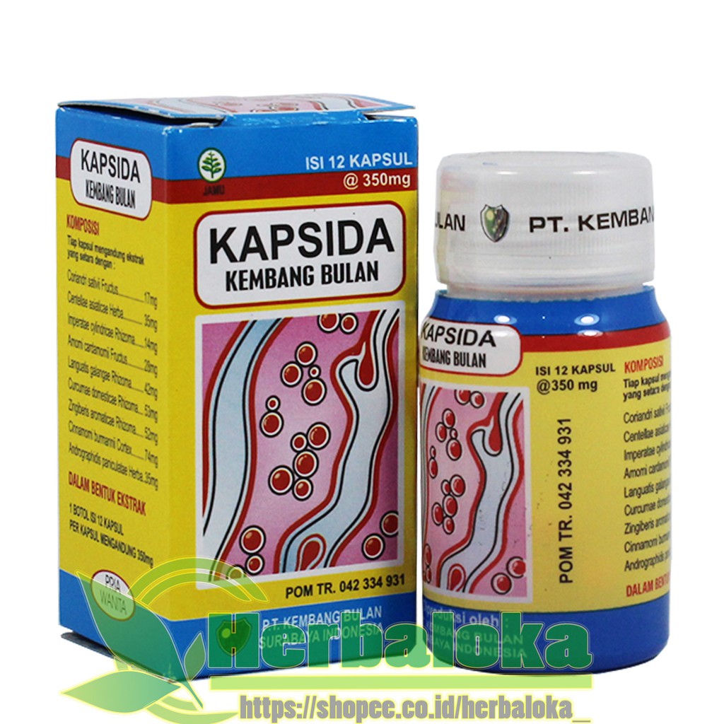 Jual KAPSIDA Kapsul bersih darah | Obat Jerawat | Kembang Bulan ...