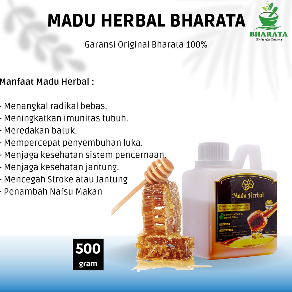 Jual Madu Asli Original Herbal Bharata - Madu Alami Bantu Mencegah ...