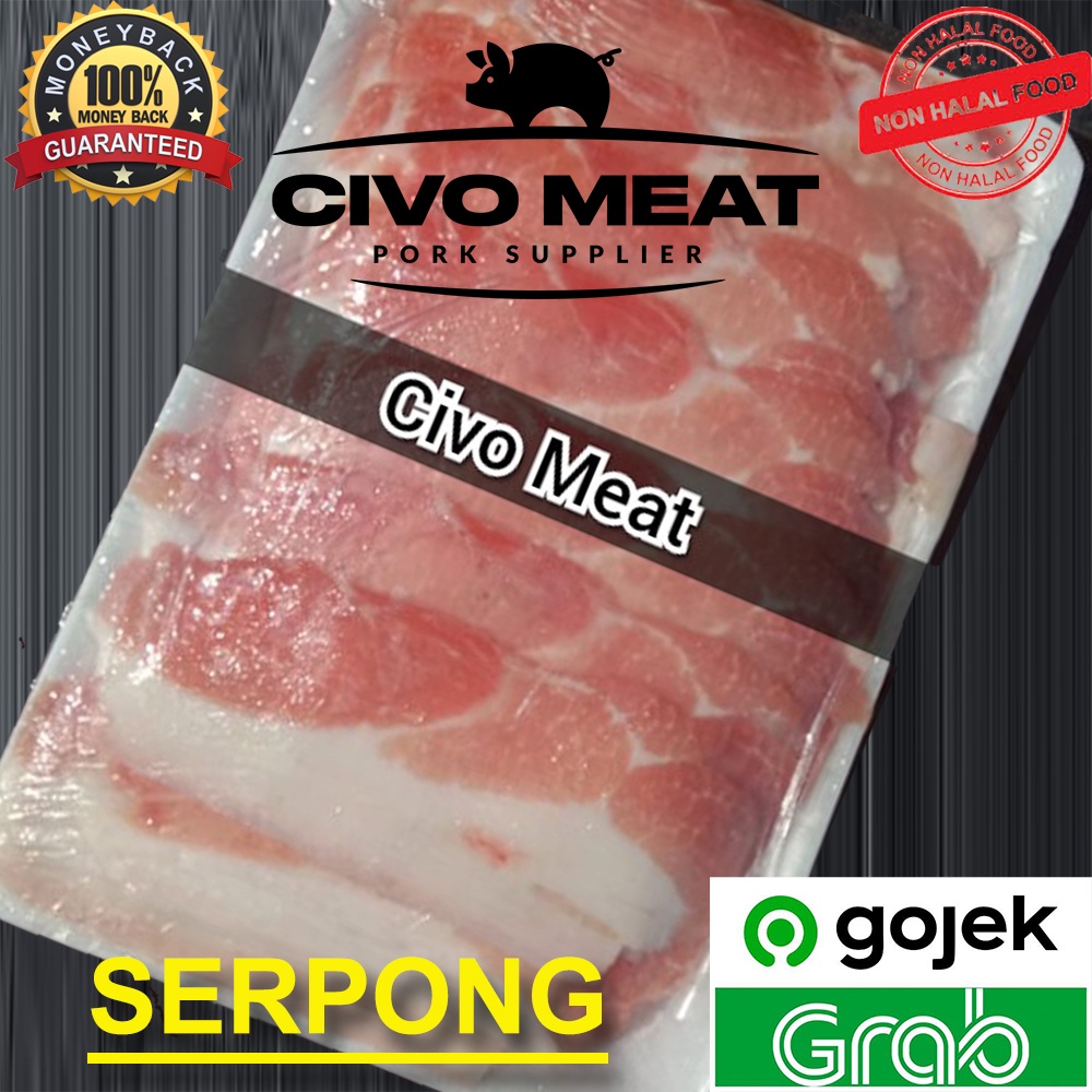 Jual Daging Babi Paha dengan kulit Slice tipis model samcan 500g ...