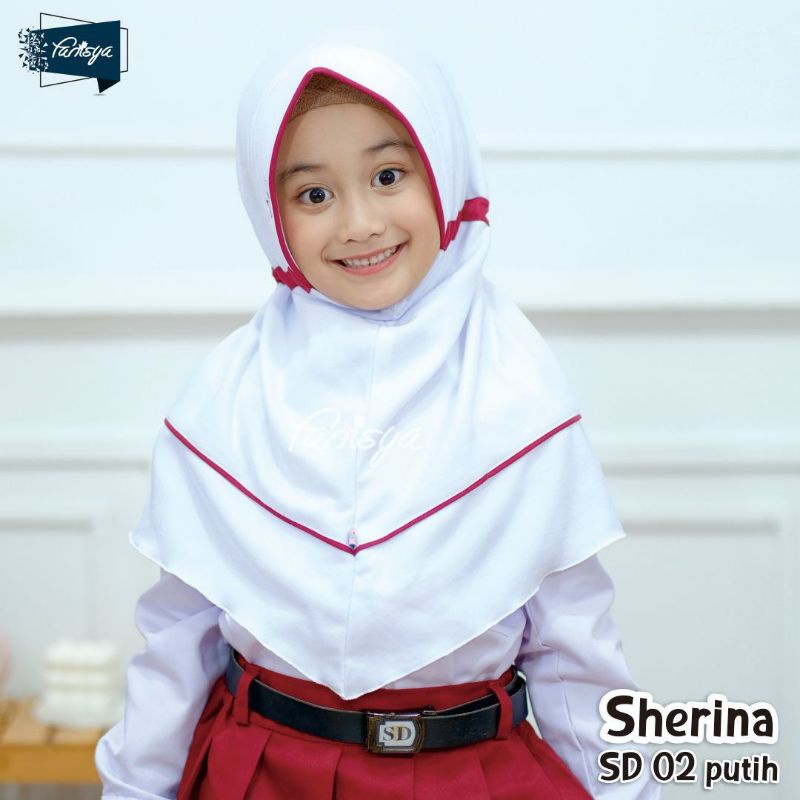Jual SD02 GRADE B PUTIH JILBAB SEKOLAH SD BERGO KAOS INSTAN PUTIH SHERINA 02 GRADE B ORIGINAL ...