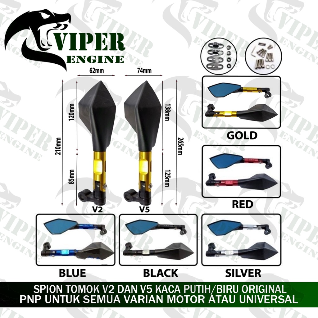 Jual [ BISA COD ] SPION TOMOK V5 V2 FULL CNC UNIVERSAL UNTUK SEMUA ...