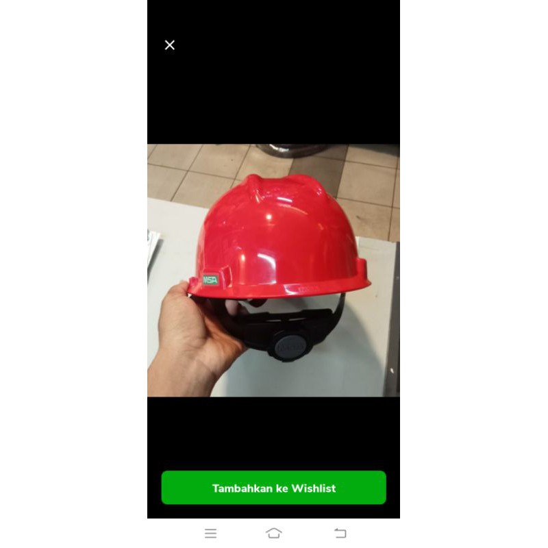 Jual HELM SAFETY PROYEK MSA V-GARD MERAH | Shopee Indonesia