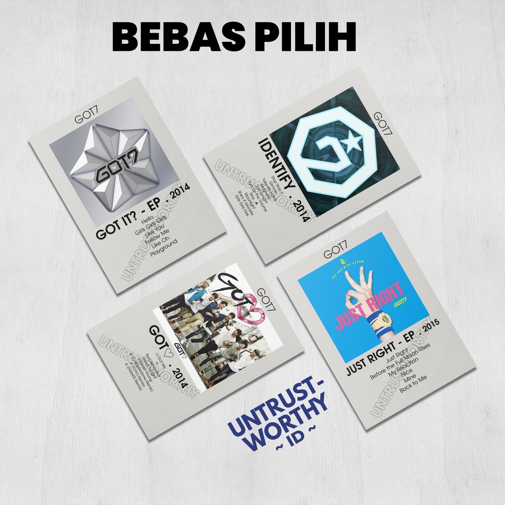 Jual Poster GOT7 KPop Album dan EP Ukuran A5 (4-16pcs) | Shopee Indonesia