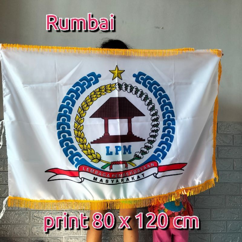 Jual bendera LPM BPD PPDI pkk karang taruna linmas koperasi darma ...
