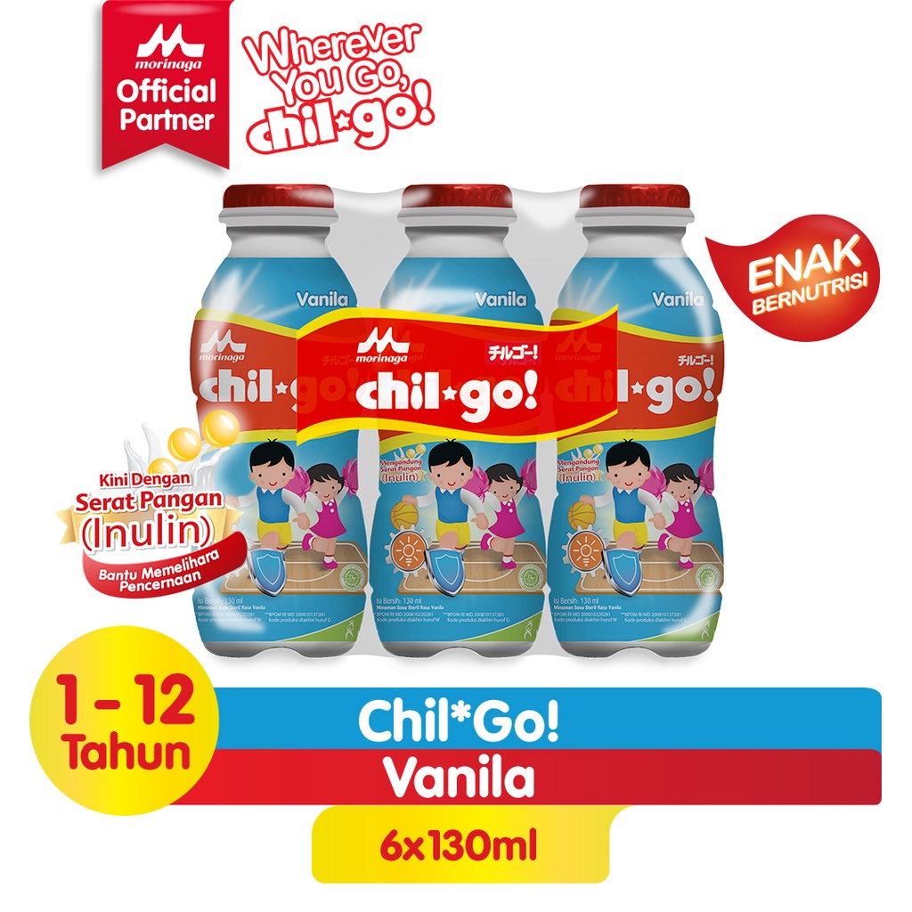 Jual Susu Steril Morinaga CHIL GO 6 x 130ml 1tahun+ | Shopee Indonesia