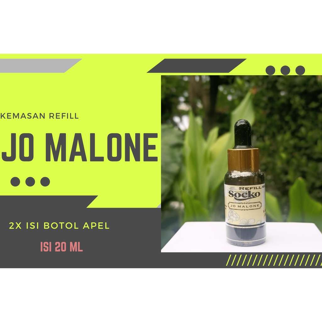Jual Refill parfum socko "aroma JO MALONE" 2x isi botol apel (20 ml ...
