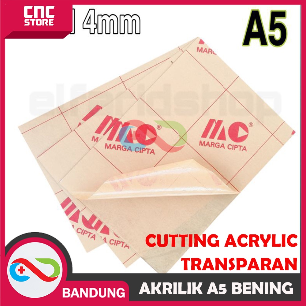 Jual AKRILIK A5 LEMBARAN 4MM 3MM ACRYLIC BENING TRANSPARAN MARGA CIPTA ...