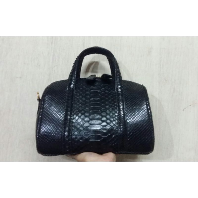 Jual Tas Kulit Ular Python Possil 25cm | Shopee Indonesia