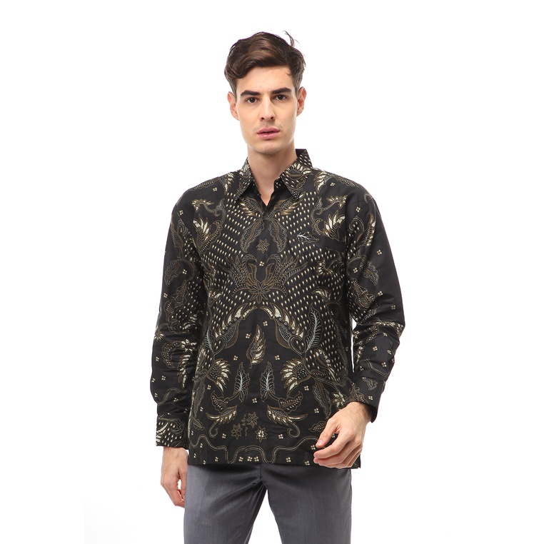 Jual Hamlin Kendrick Atasan Formal Kemeja Batik Pria Arieswara Long ...