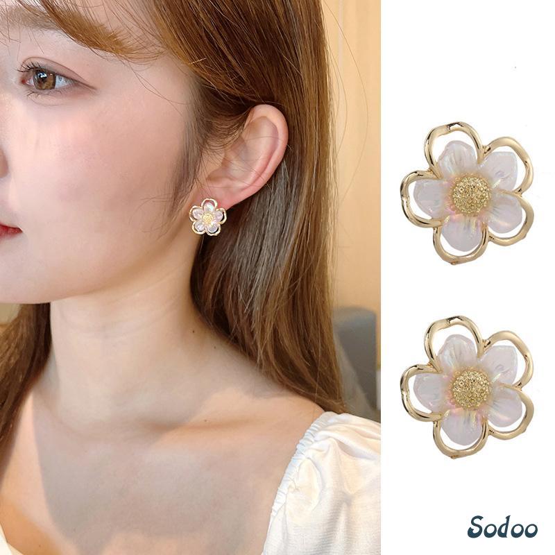Jual [COD] Anting Bunga korea anting Tusuk Kelopak Simple Retro Anting ...