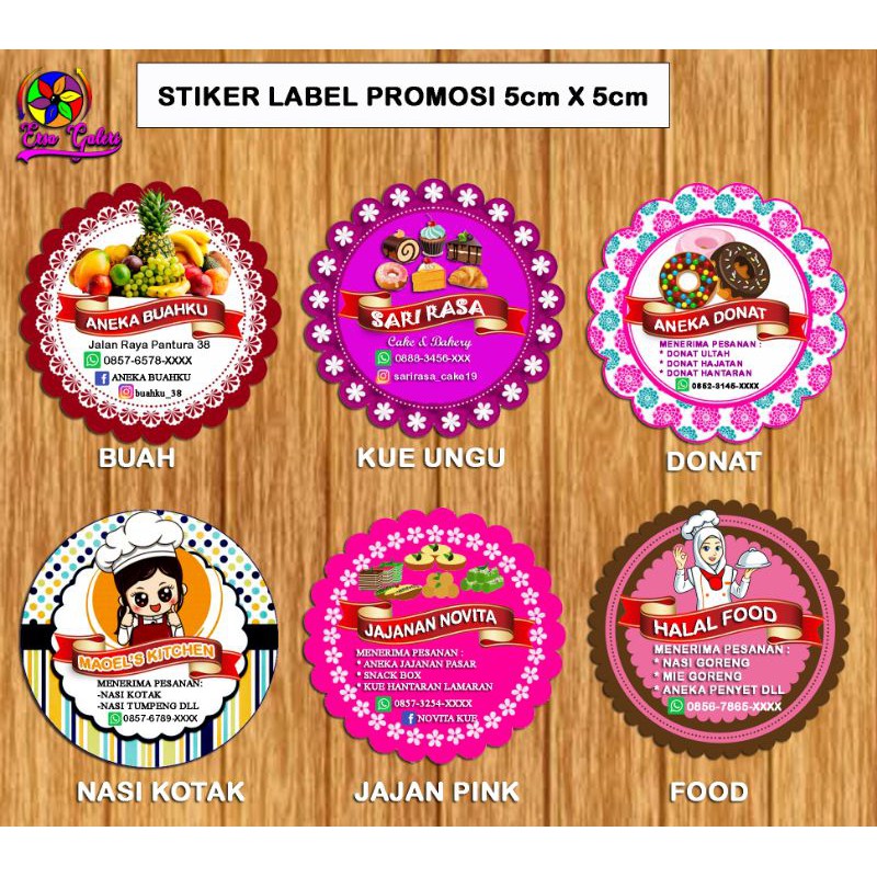Jual Stiker label promosi bulat murah label kemasan murah Stiker label ...
