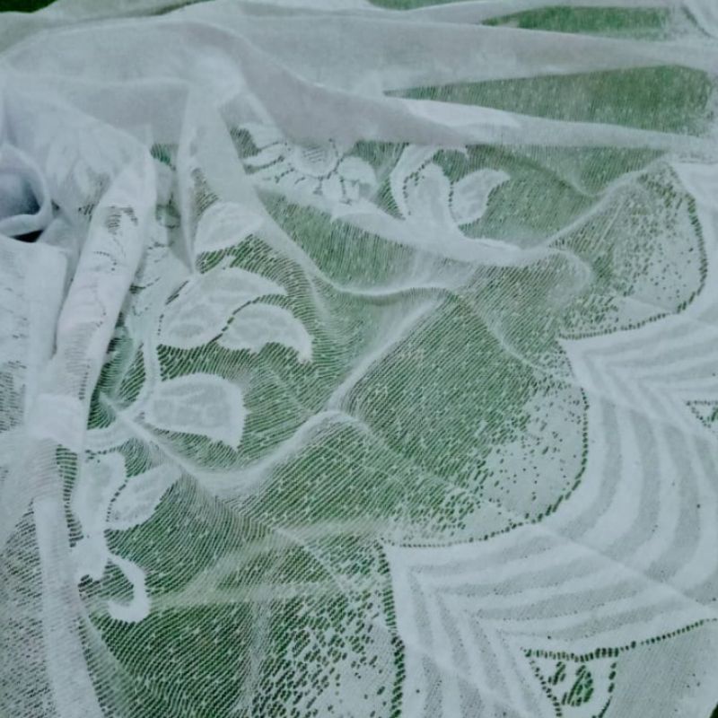 Jual Gorden Putih trasparan, hordeng vitrase putih polos, gorden ...