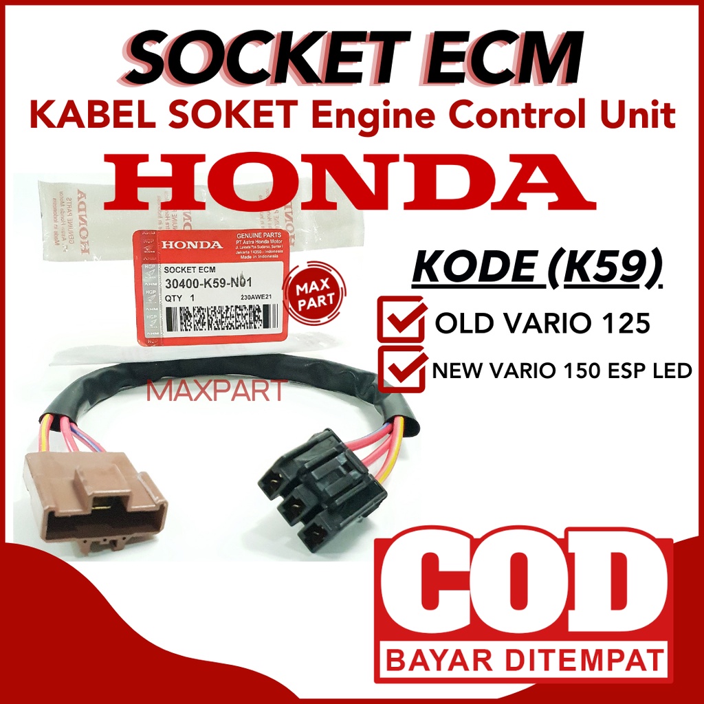 Jual KABEL SOCKET ECM K59 COP SPULL ASSY SOKET ECU Engine Control Unit ...