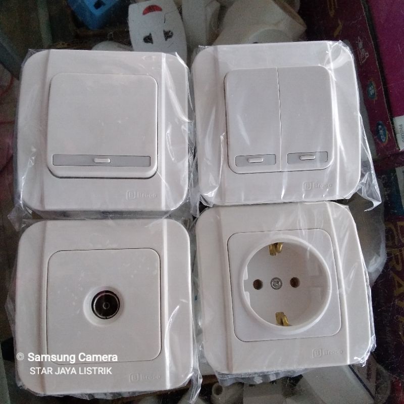 Jual Saklar Broco Galleo Inbow Saklar Engkel, Saklar Seri, Stop Kontak ...
