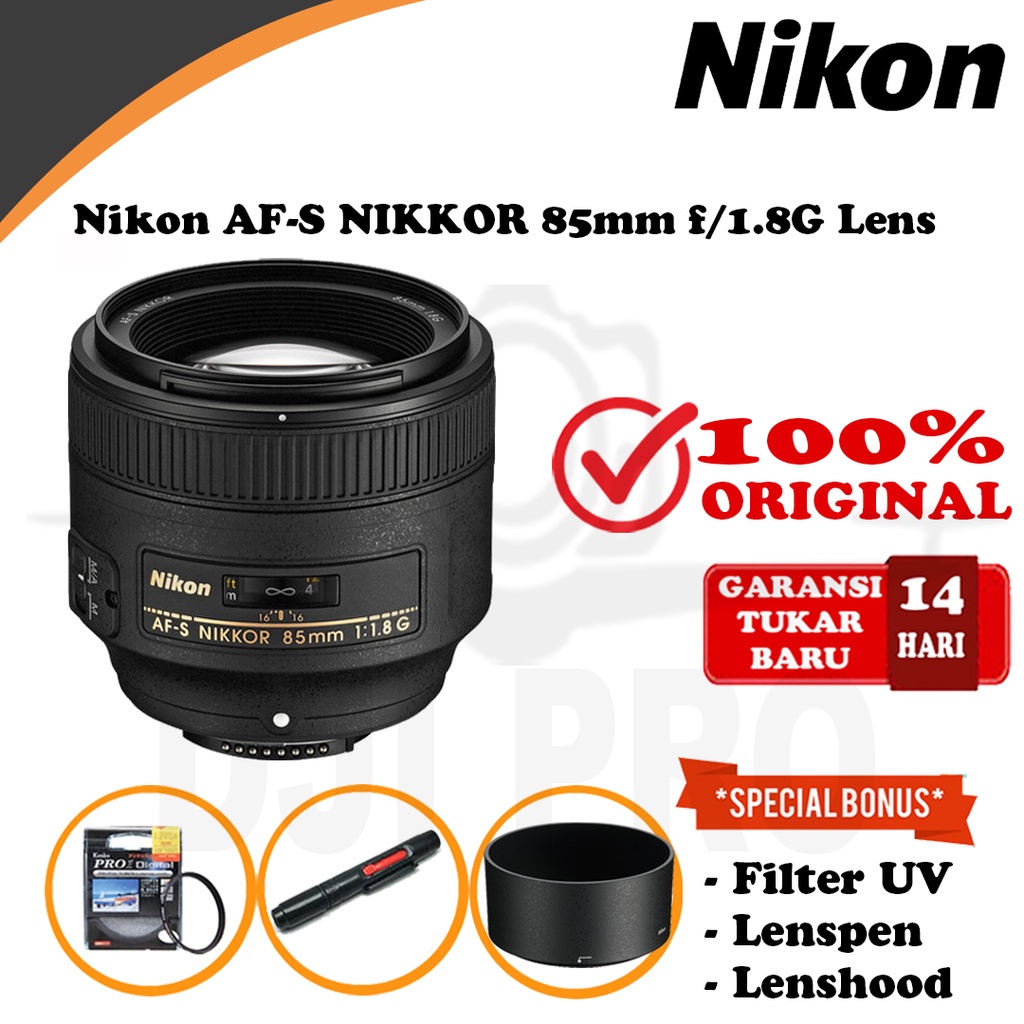 Jual Nikon AF-S NIKKOR 85mm f1.8G Lens Original Lensa Fix | Shopee Indonesia