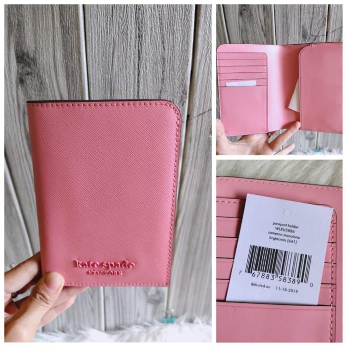 Jual Cover Dompet Kartu Kate Spade Original Cameron Monotone Passport ...