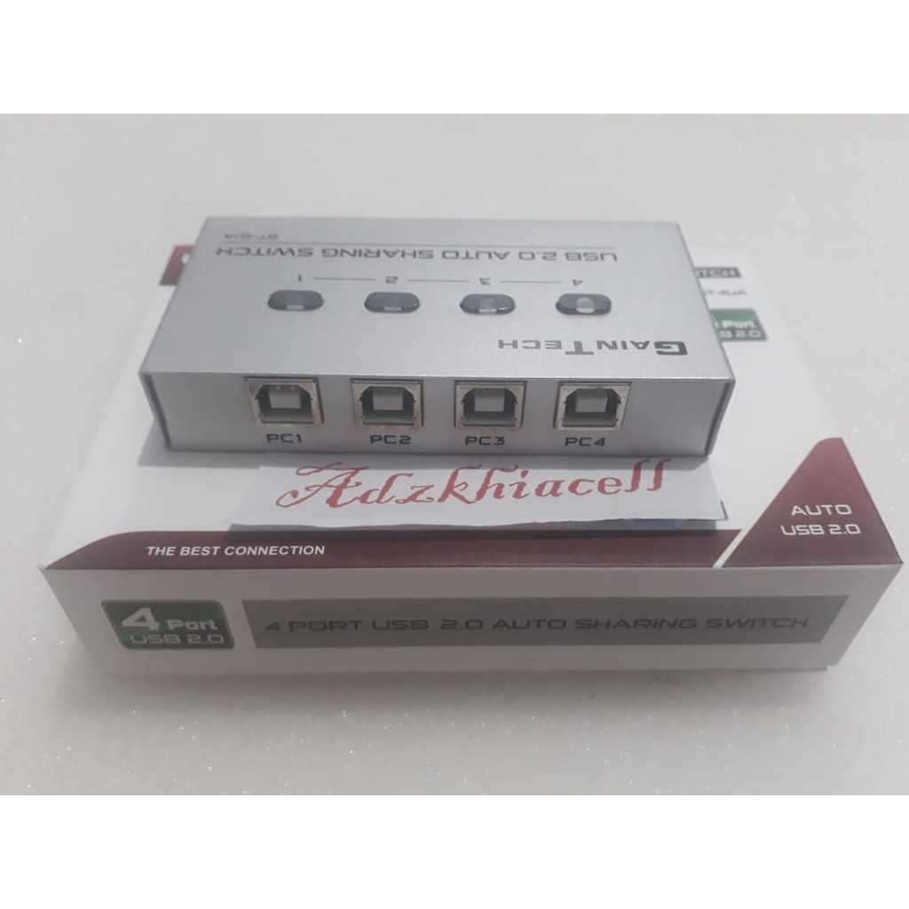Jual Auto Switch printer usb 4port sharing switch usb printer 4port 1PRINTER | Shopee Indonesia