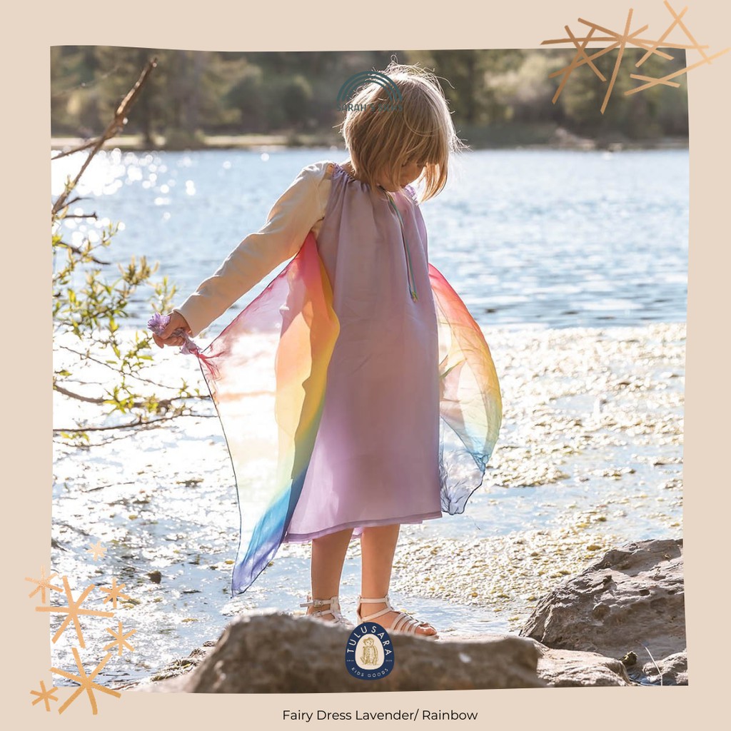 Jual Sarah's Silks - Fairy Dress Lavender /Rainbow | Shopee Indonesia