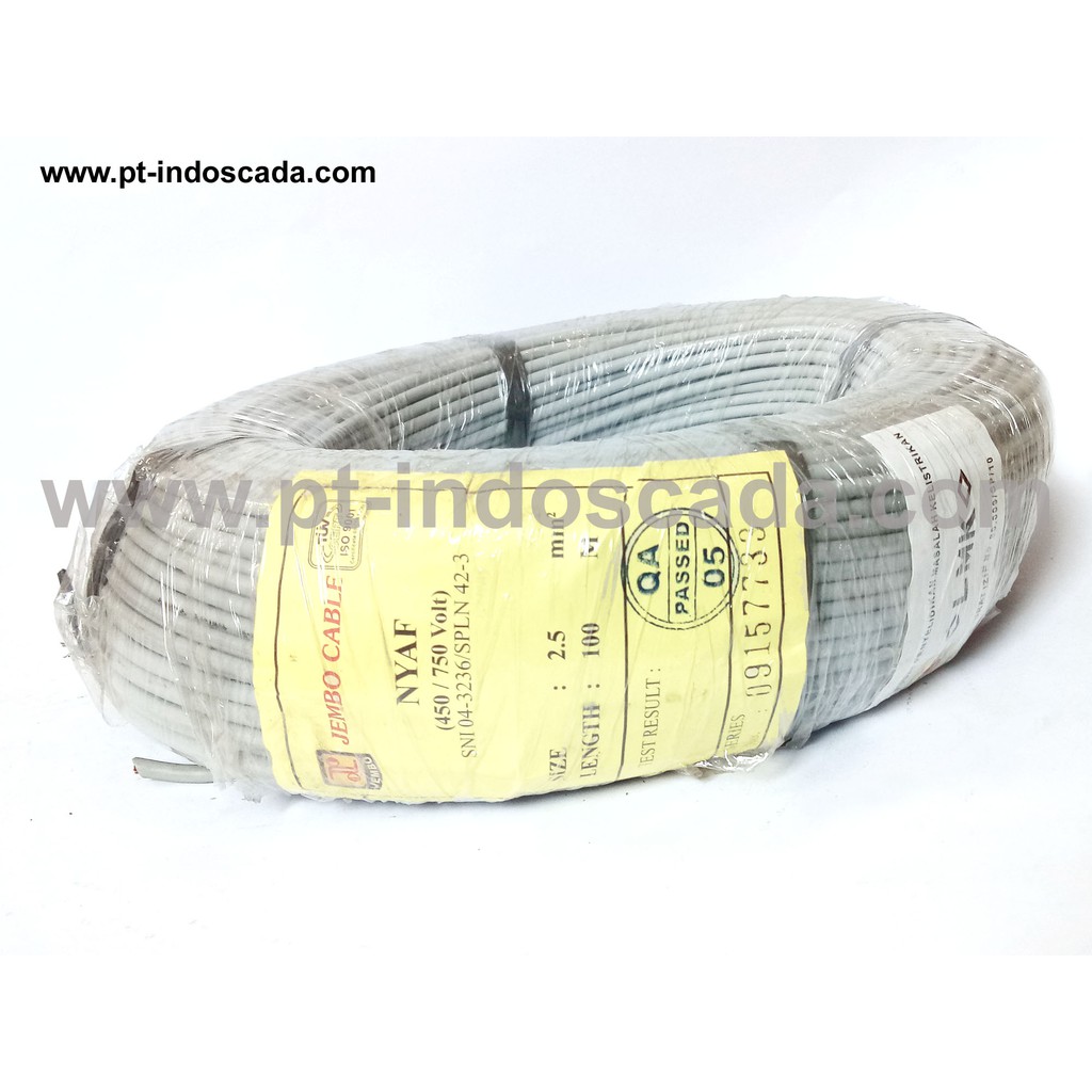 Jual Kabel Hook-up Jembo, NYAF 1 x 2.5mm2 warna Abu-abu (Grey) | Shopee ...