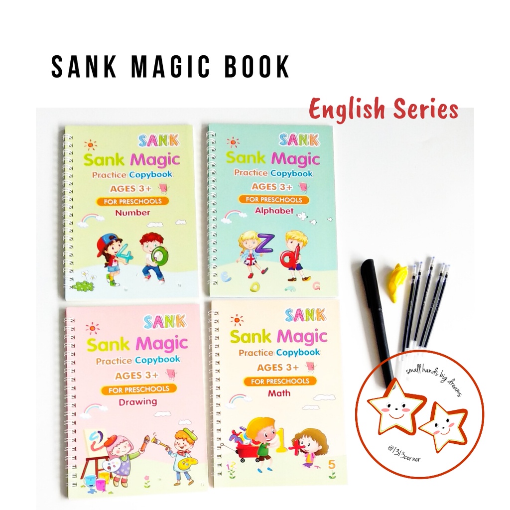 Jual Sank Magic Book Arabic / English isi 4 Buku (Alphabet, Number ...