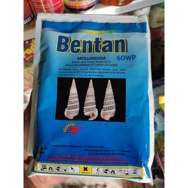 Jual BENTAN 60 WP 100 GRAM PEMBASMI KEONG SAWAH | Shopee Indonesia