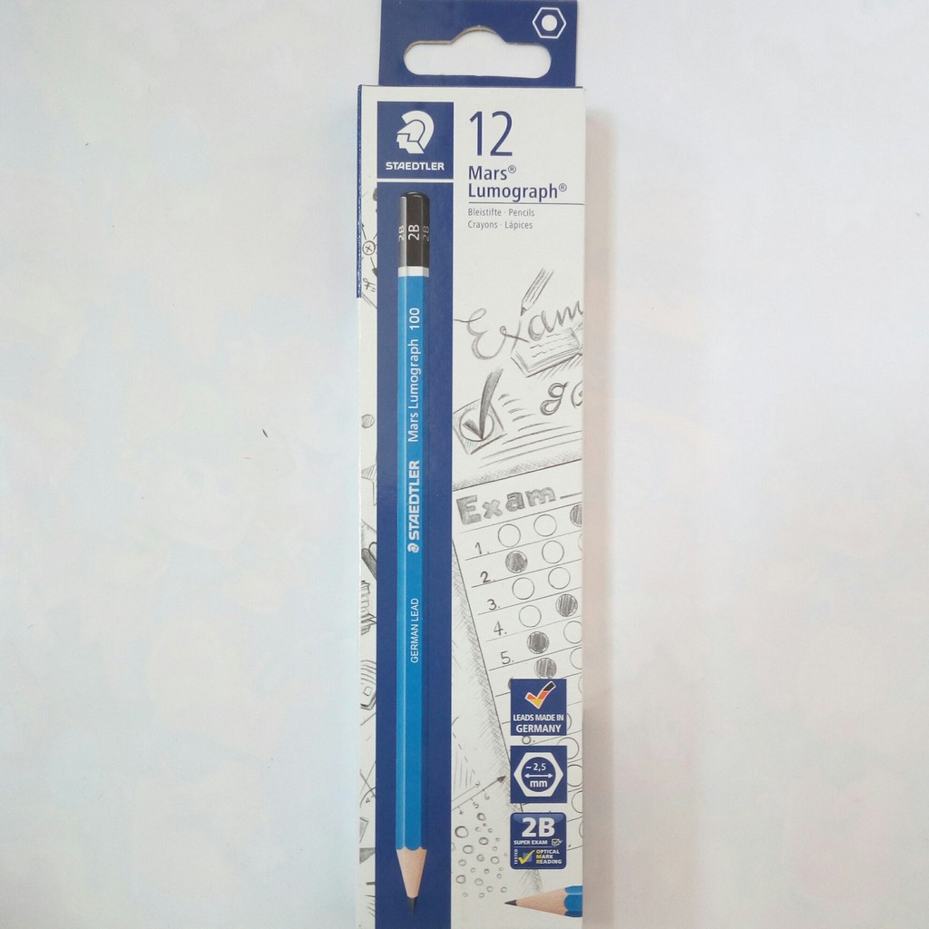Jual Pensil Staedtler 2B / pensil 2B staedtler mars lumograph harga per ...