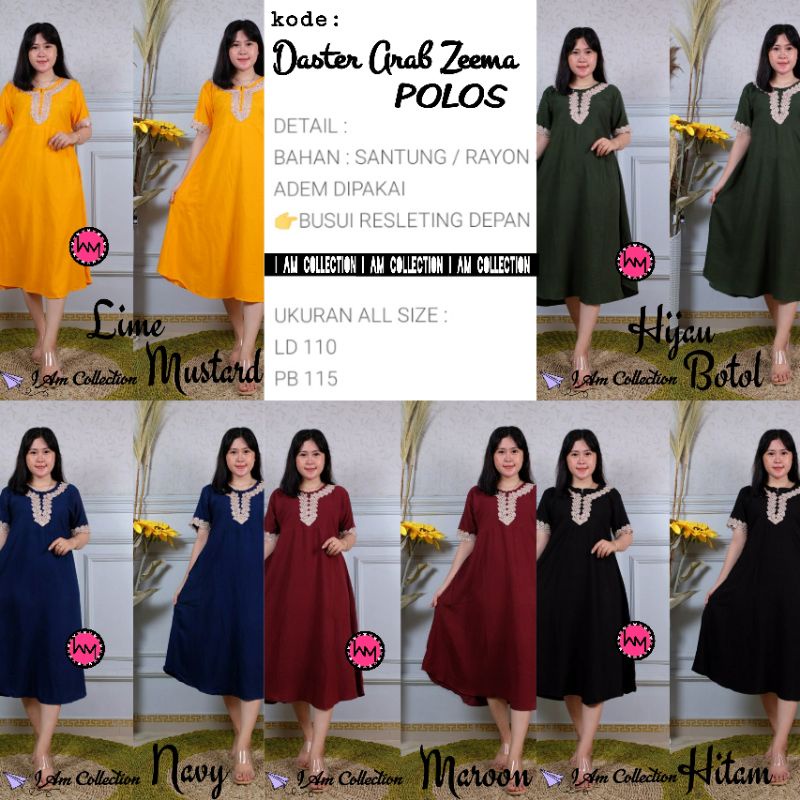 Jual AM | Daster Arab Renda | Daster Zeema Polos | Shopee Indonesia