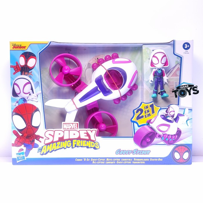Jual Marvel Spidey and His Amazing Friends Change N Go Ghost Copter ...