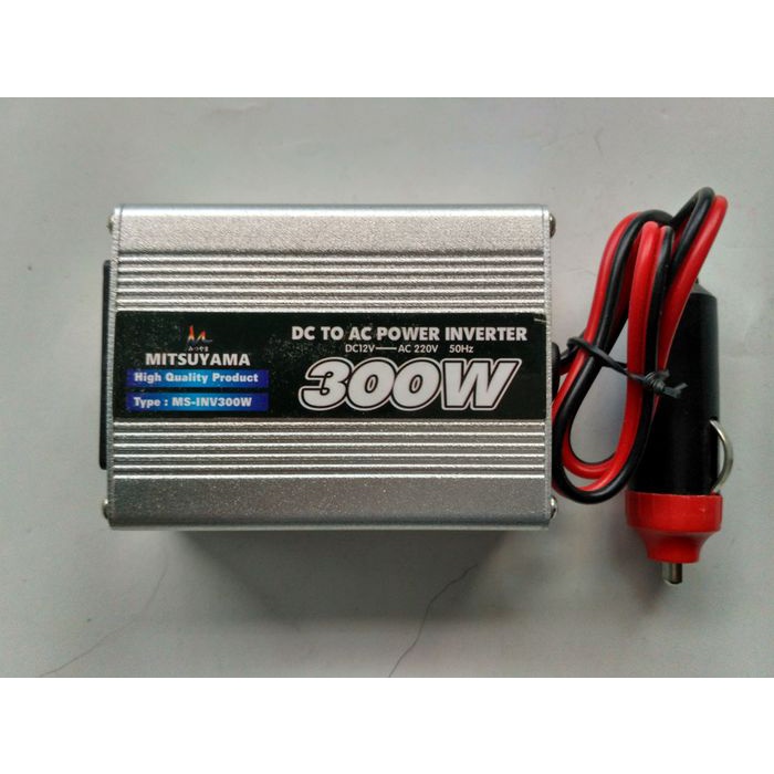 Jual Power Inverter 300 Watt Mitsuyama DC to AC With USB 5 V / Inverter ...