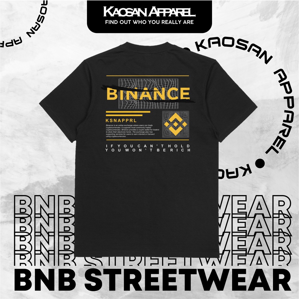 Jual Kaos Crypto "Binance Streetwear" -Kaos Binance/Baju Crypto/Kaos ...